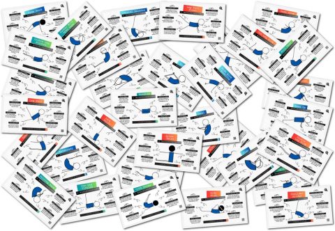 Joseph Pilates Infographic Card Deck: 68 Exercises with Videos